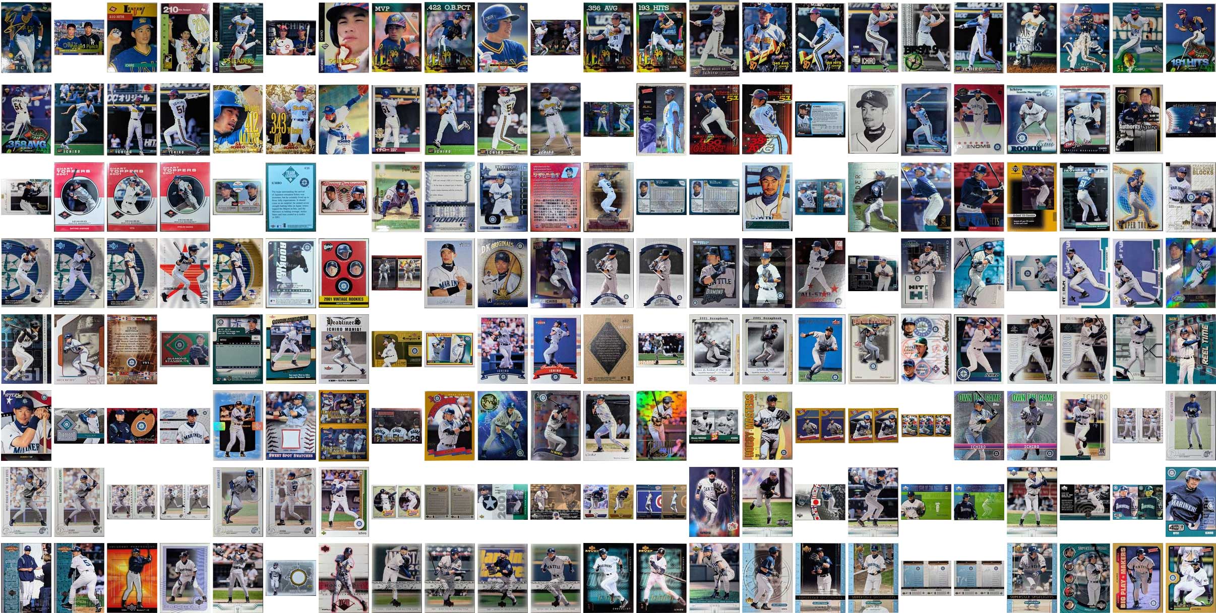 Ichiro Suzuki baseball cards collections by Daigo Fujiwara-Smith